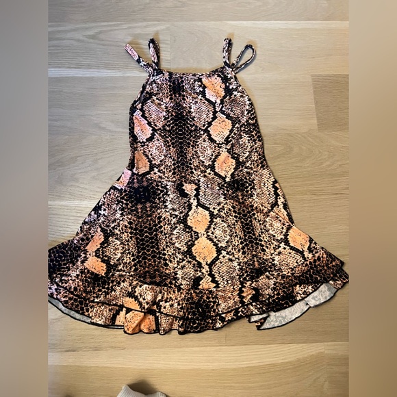 Dresses | Sofi Lizard Dress W Ruffle Bottom | Poshmark